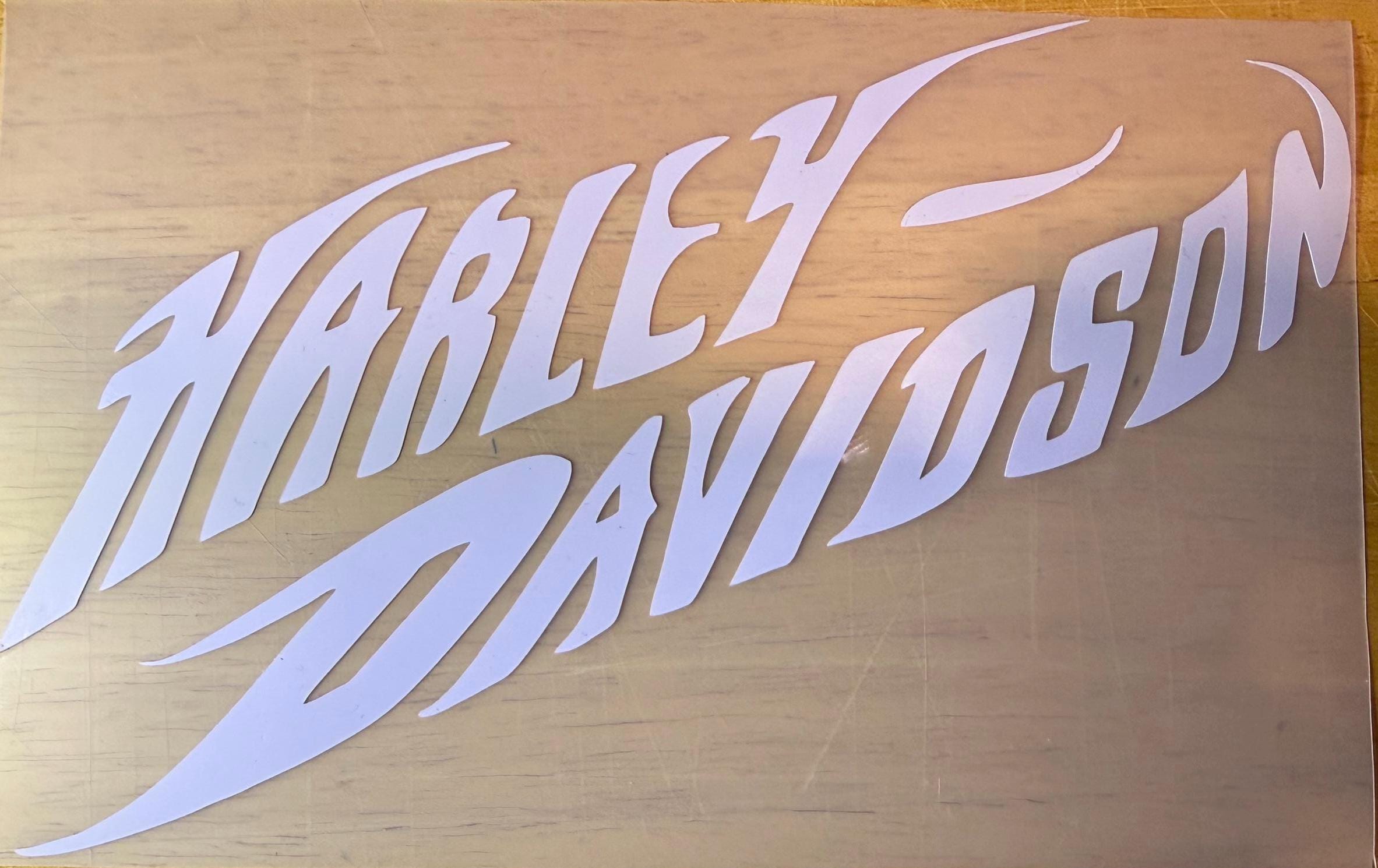 Harley-davidson Permanent Vinyl Decal - Etsy