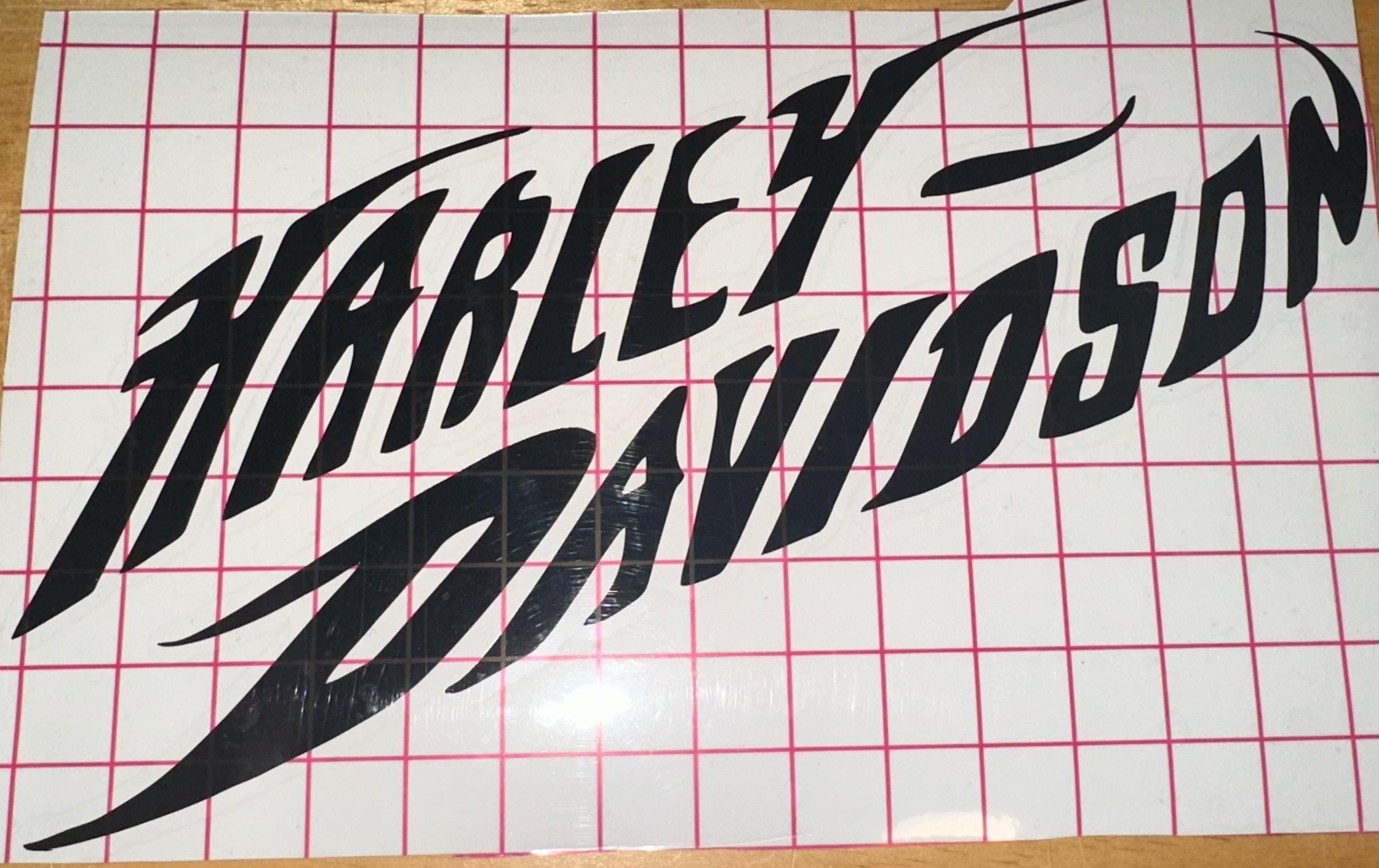 Harley-davidson Permanent Vinyl Decal - Etsy
