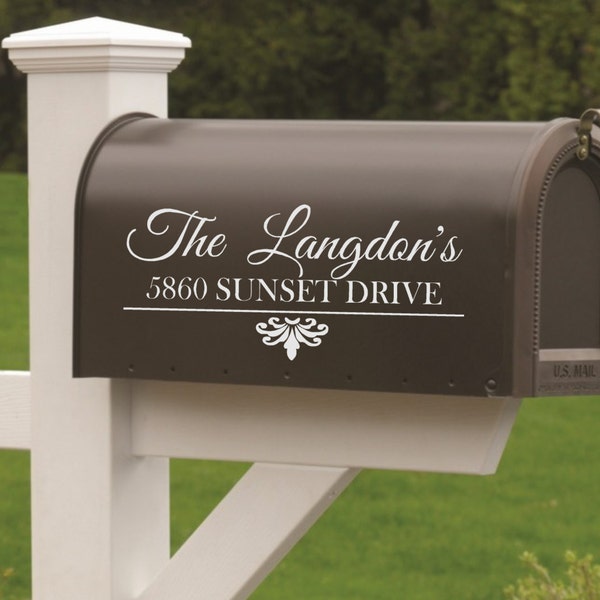 Vinyl Mailbox Decals - Etsy