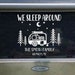 Camper Decal- We Sleep Around With Last Name and City-state - RV Decor ...