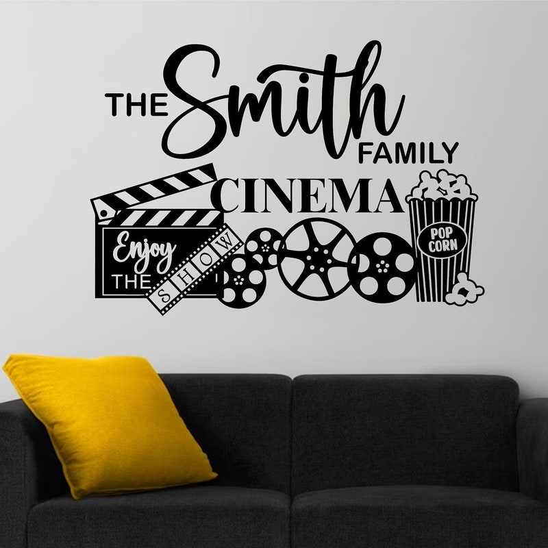 Home Theater Decal - Etsy