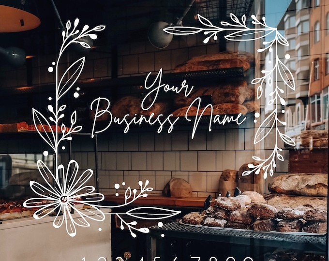 Business Window Decal Customizable #7 -your Company Name- Business ...