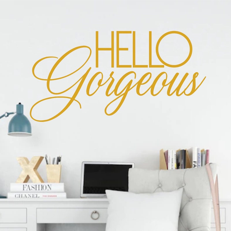 Hello Wall Decal - Etsy