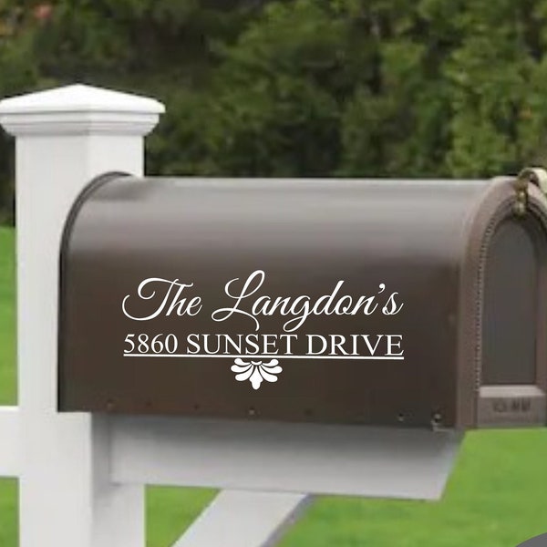 Vinyl Mailbox Decals - Etsy