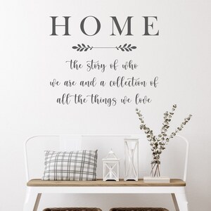 Home the Story of Who We Are and A Collection of All Things We Love ...