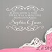 Personalized Princess Nursery Quote Vinyl Wall Decal Words | Etsy