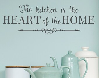 Kitchen wall words | Etsy