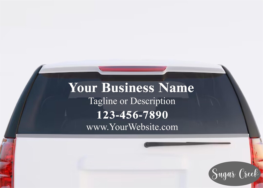 Window Decal-car Business Decal-car Decal-business Advertising-business ...