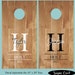 Cornhole Decals-monogram With Names- Wedding Cornhole- Anniversary ...