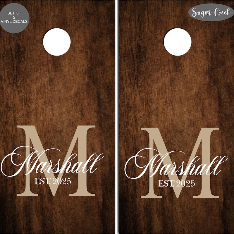Monogram Cornhole - Etsy