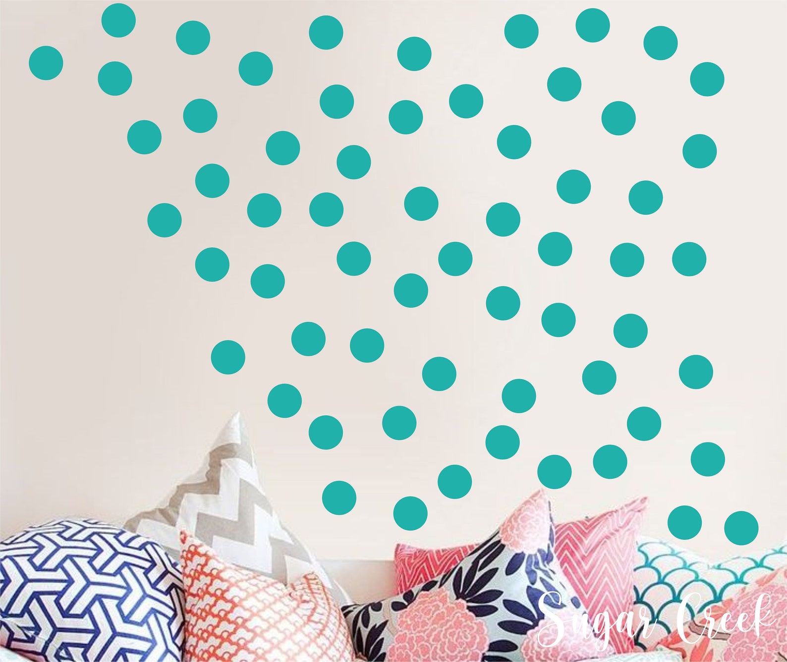 Dot Wall Decals Gold Metallic Polka Dot Vinyl Wall Decals | Etsy