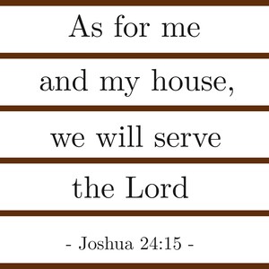 Joshua 24:15 As for me and my house-Stair Riser Decal | Etsy