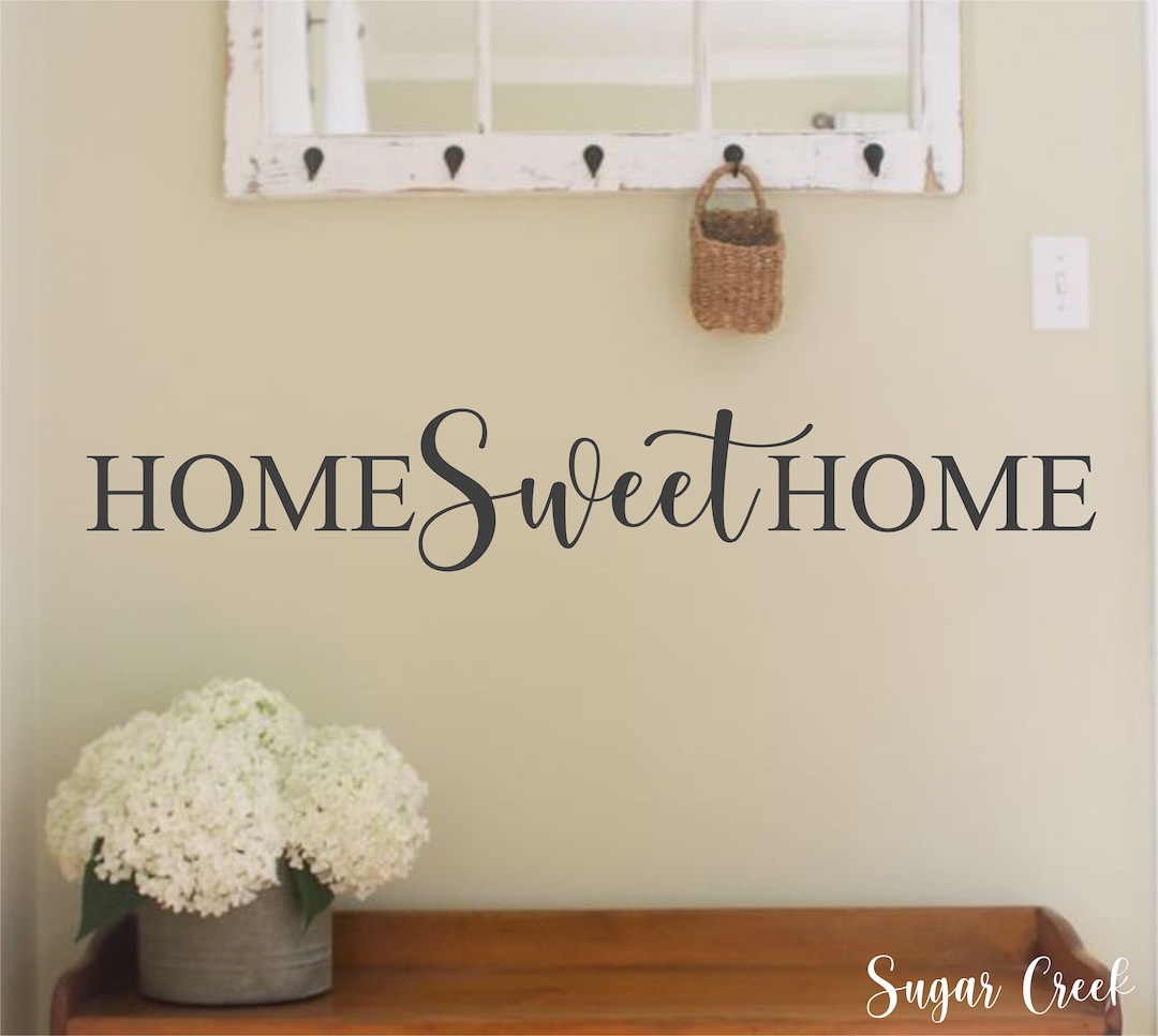 Home Sweet Home #2-vinyl Wall Decal-home Decor- Farmhouse- Entryway ...