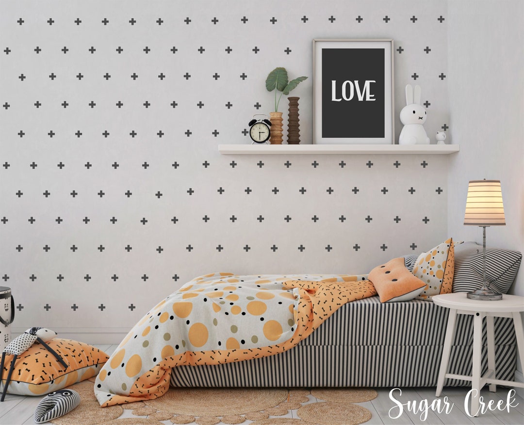 Plus Sign Wall Decals 100 per Order- Vinyl Wall Decals - Bedroom ...