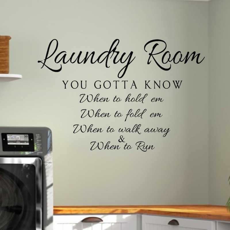 Laundry Wall Decal - Etsy