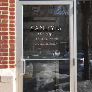 Customizable Vinyl Decal | Your Business Name or Logo - Storefront ...