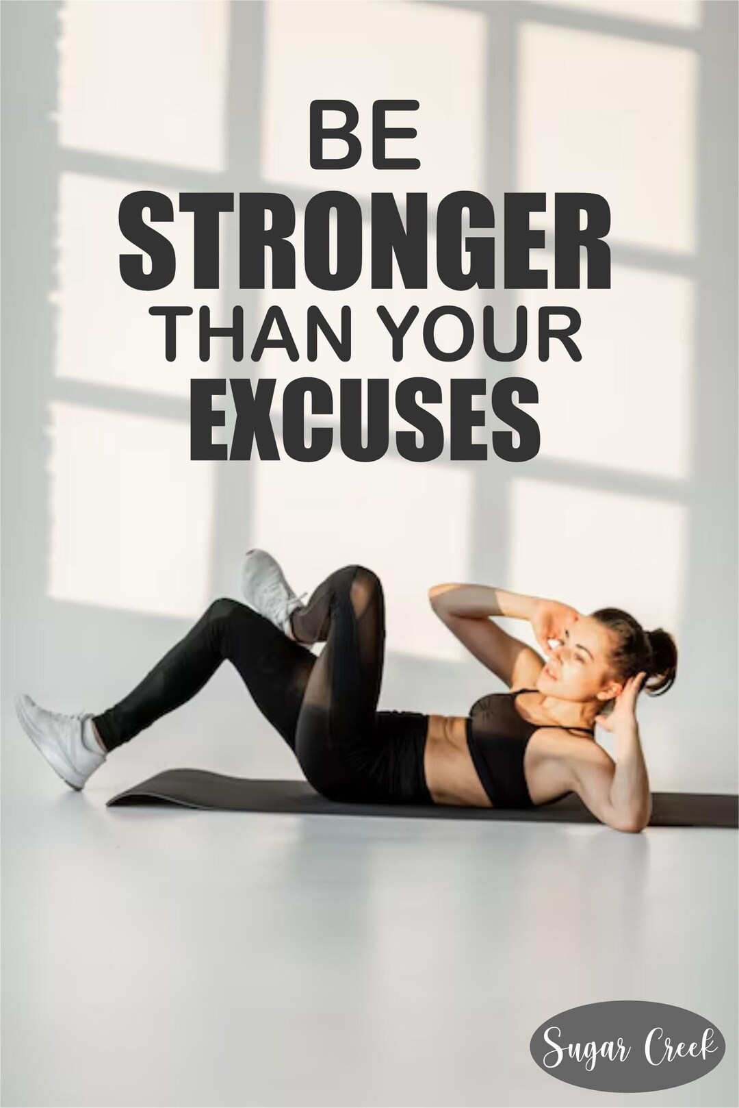 Gym Wall Quotes Be Stronger Than Your Excuses Vinyl Decal Home Gym ...