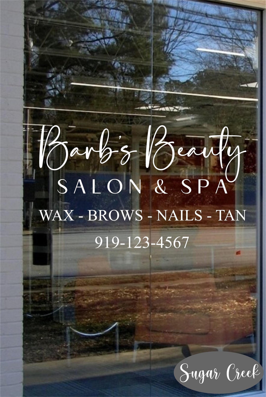 Business Name Vinyl Decal-personalized Vinyl Sticker-single Color Store ...