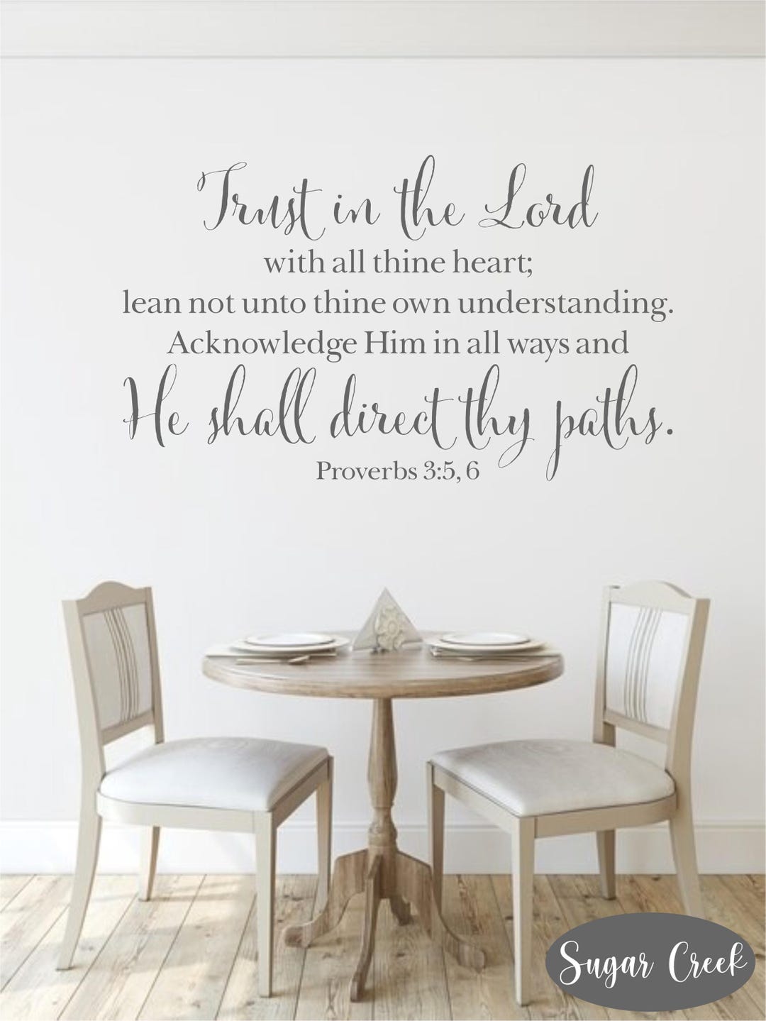 Trust in the Lord Wall Decal- Faith-based Vinyl Decal -scripture Decal ...