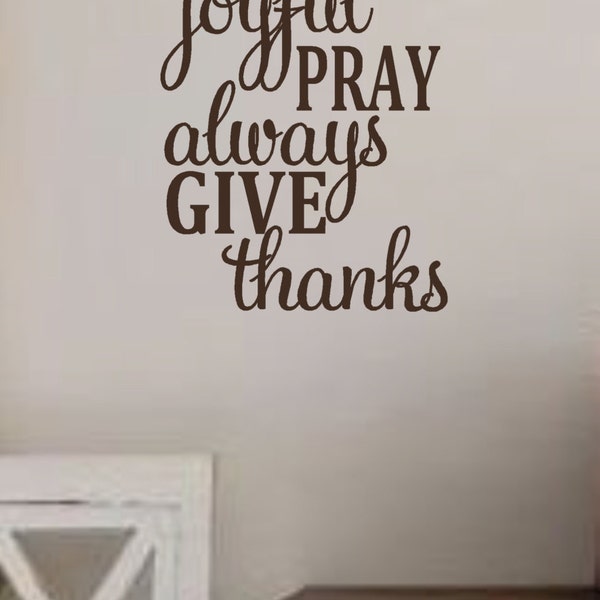 Give Thanks Decal - Etsy