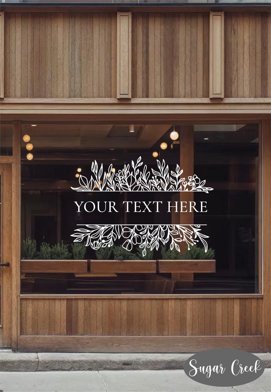 Business Window Decal Customizable 8 your Company Name Business Hours ...