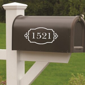 Mailbox Numbers-Vinyl Decal Set of TWO-Vinyl Numbers-Curb | Etsy
