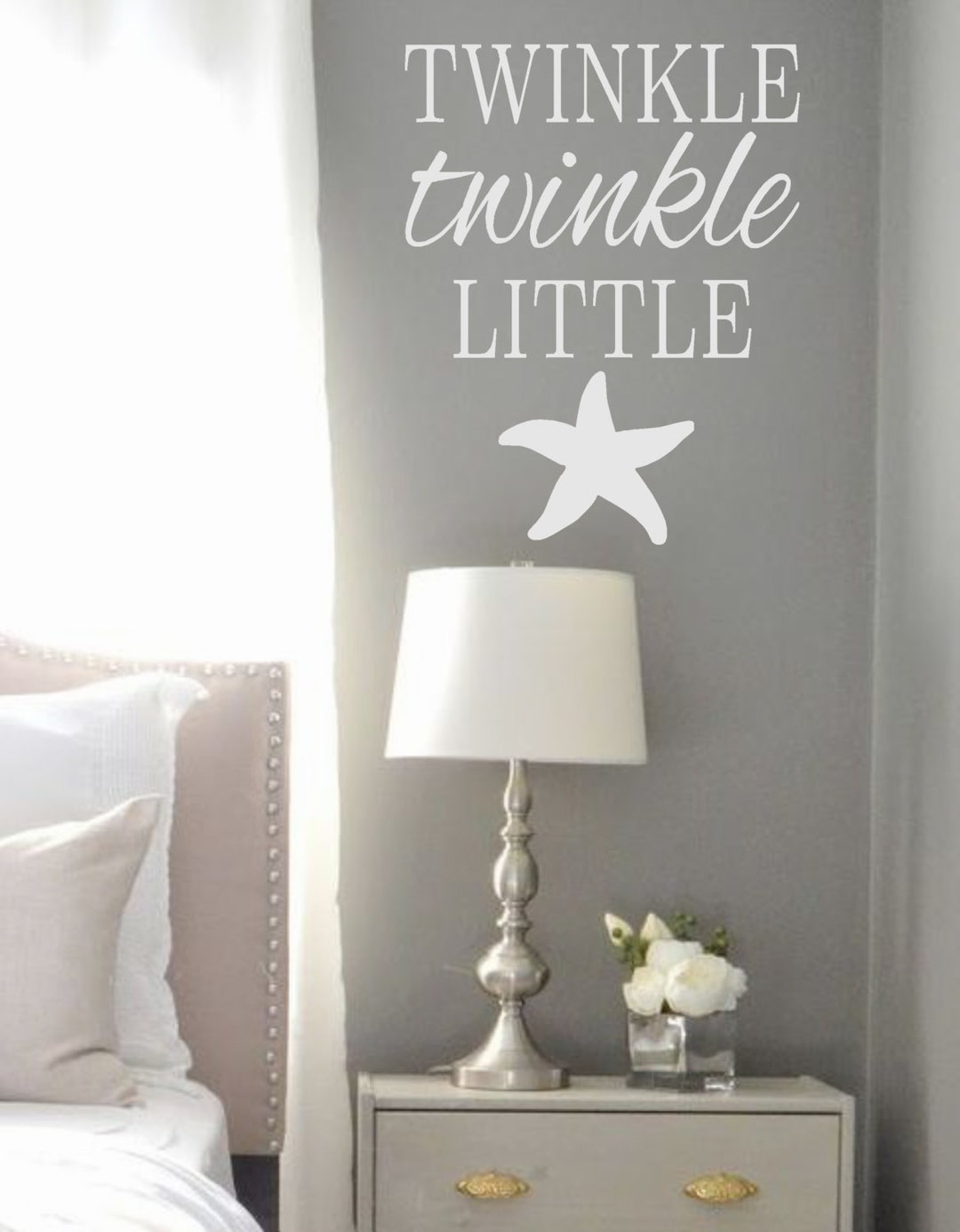 Vinyl Wall Decal- Twinkle Twinkle Little Star-decor Lettering Art ...