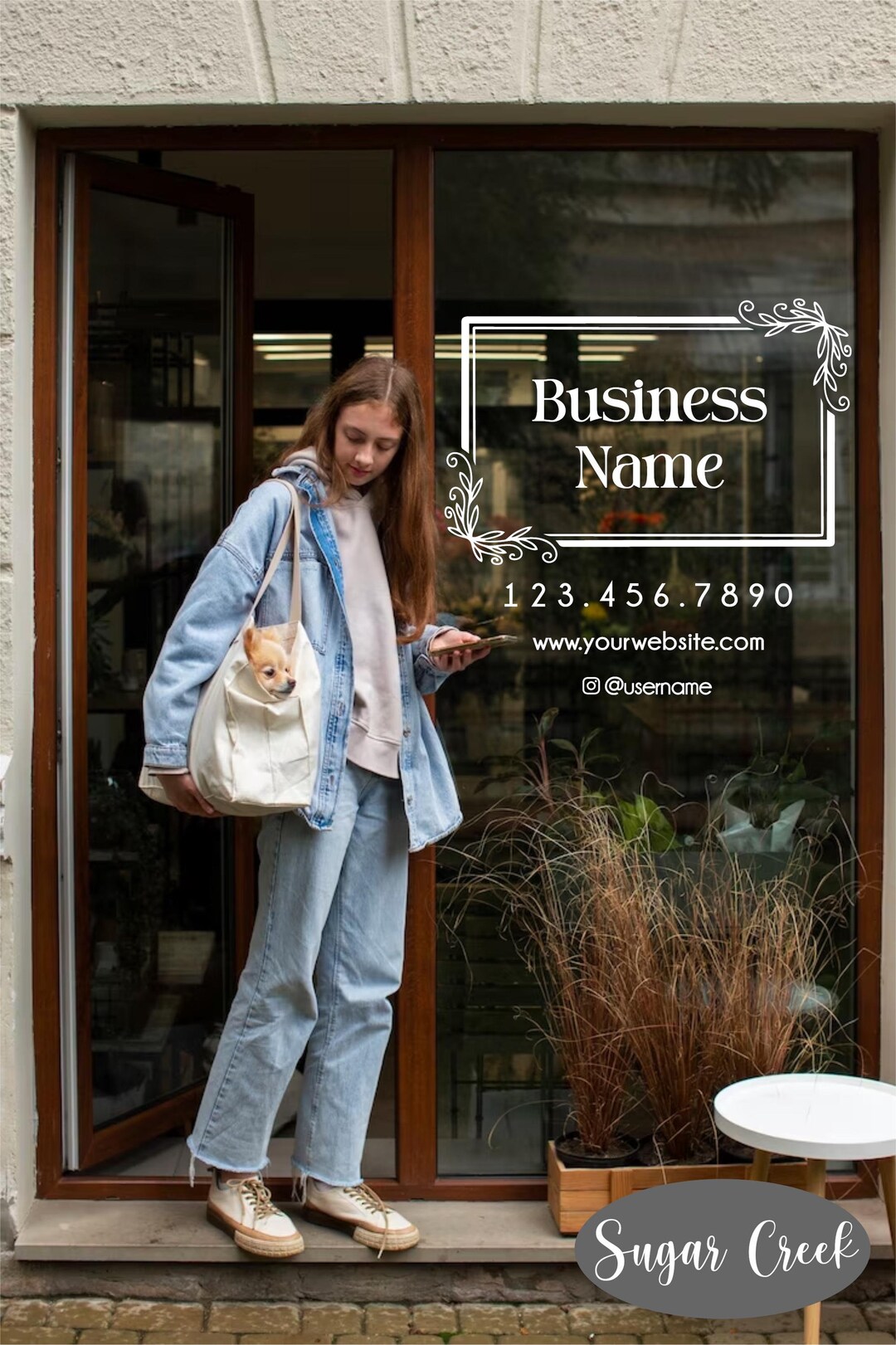 Business Window Decal Customizable #6 -your Company Name- Business ...