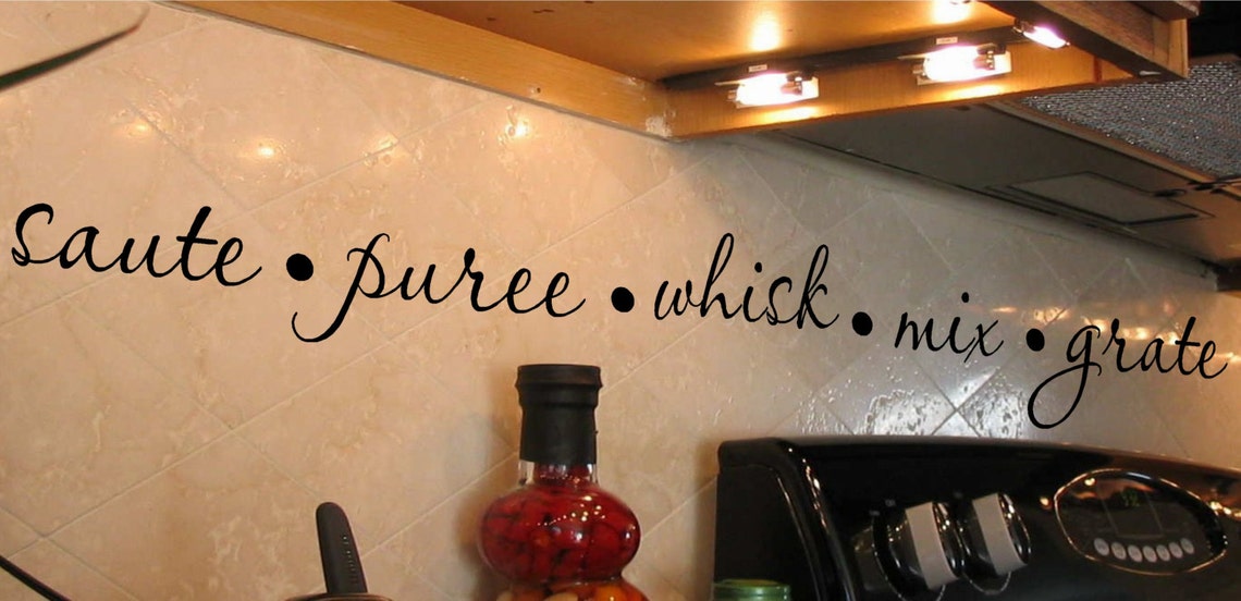 Kitchen Border Cooking Quote Vinyl Wall Decor Lettering Decal - Etsy