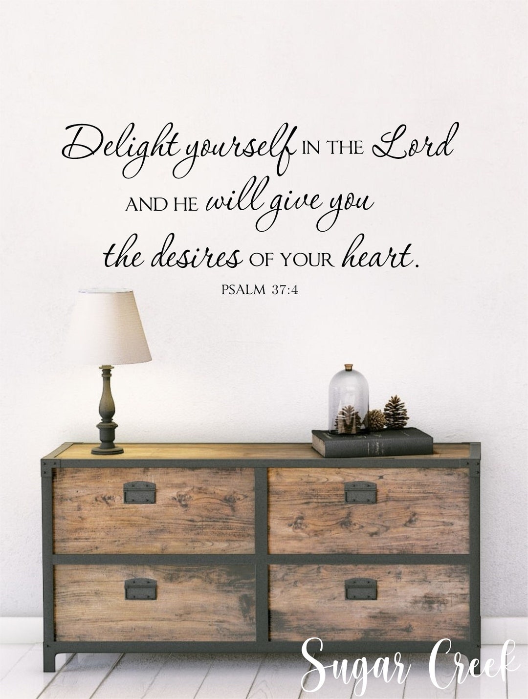 Delight Yourself in the Lord #1-vinyl Wall Decal- Scripture-farmhouse ...