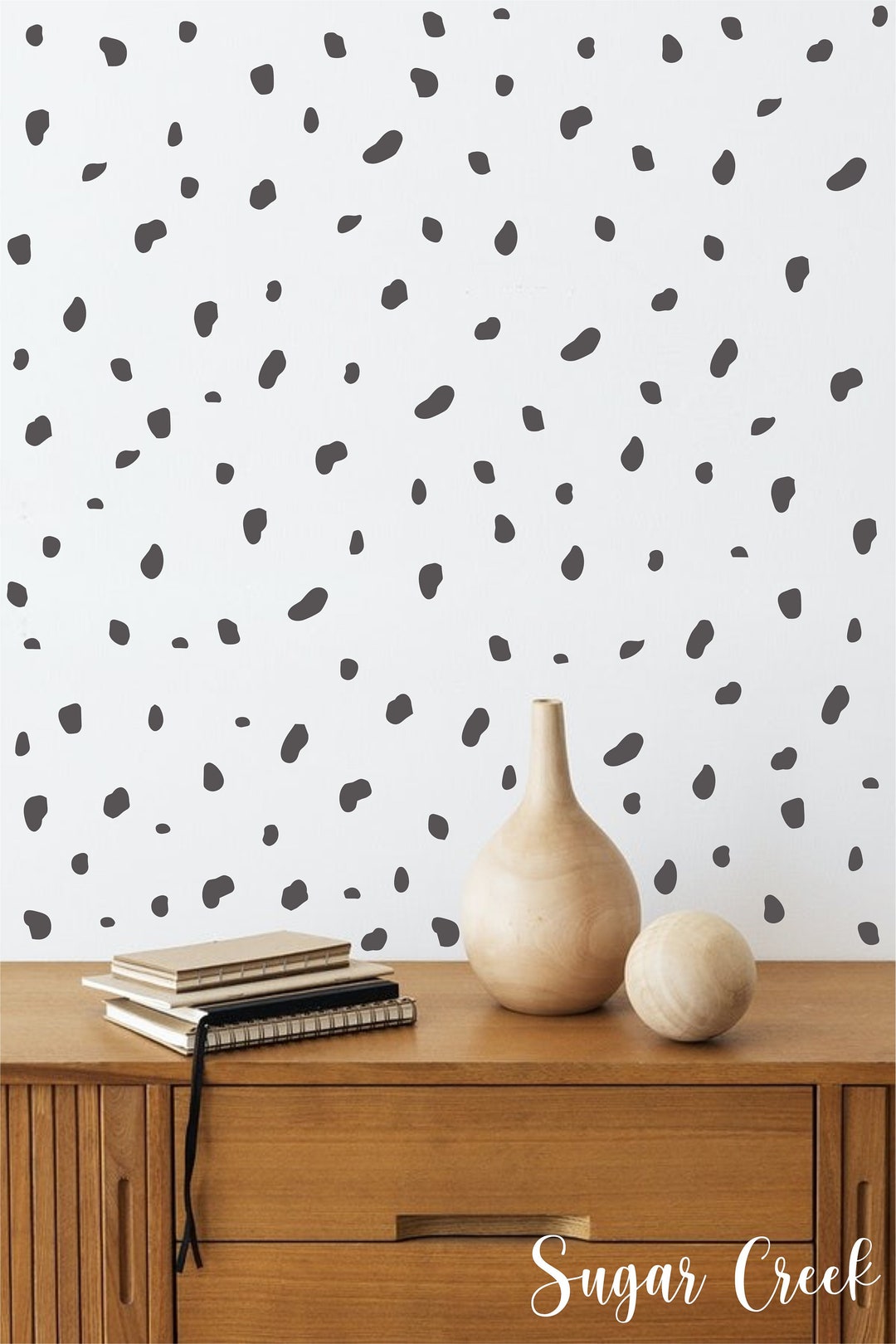 Dalmatian Spots- Vinyl Wall Decals - Polka Dots- Cheetah Spots- Boho ...