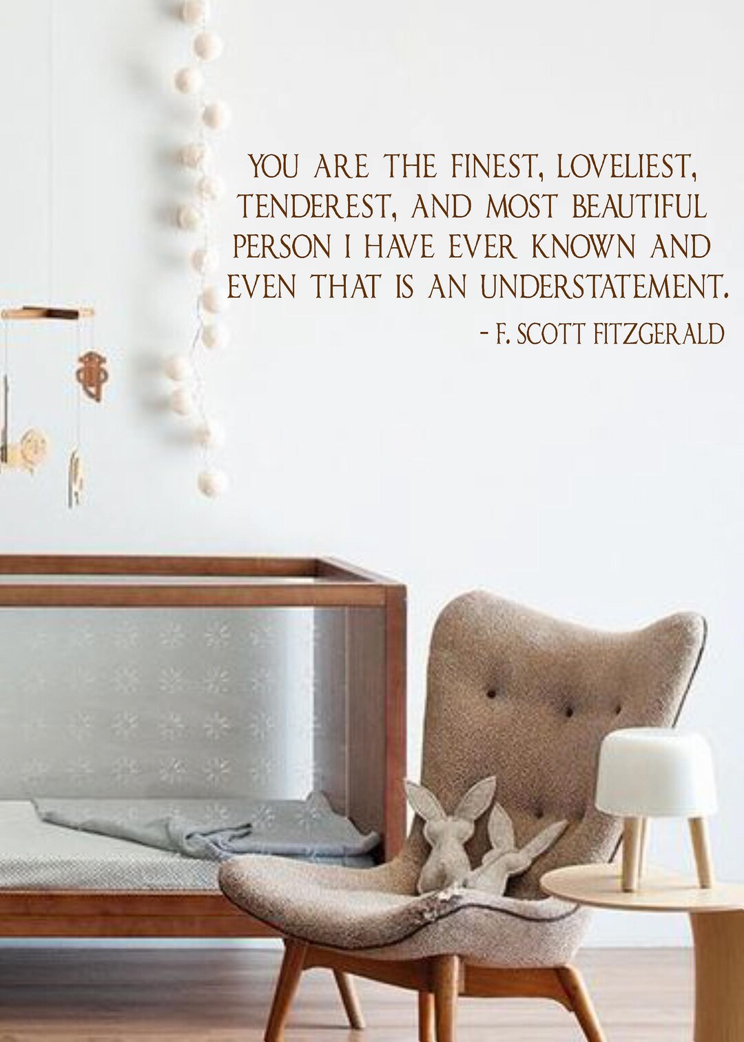 You Are the Finest | Fitzgerald Quote-vinyl Wall Decal-farmhouse Decor ...