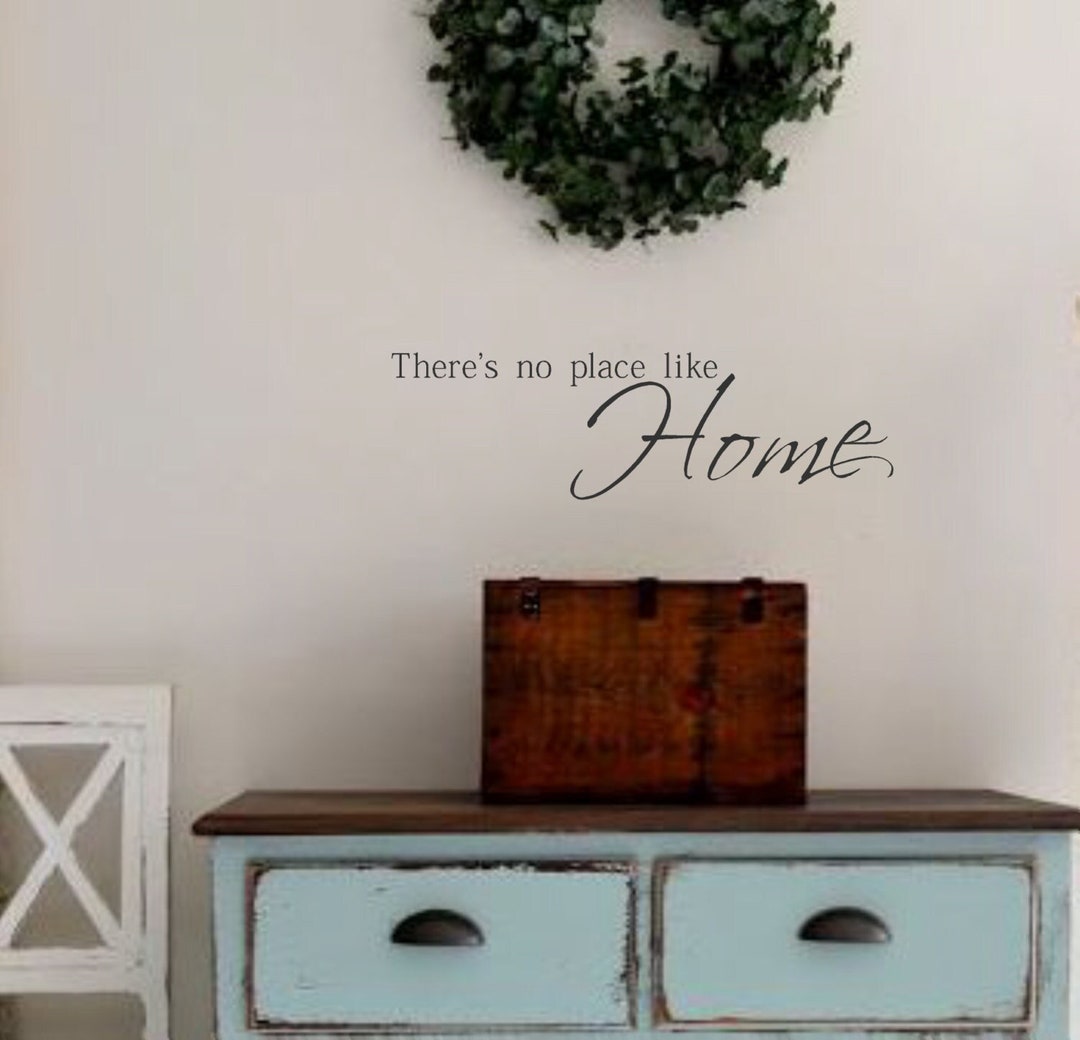 Family Vinyl Wall Decal -there's No Place Like Home - Vinyl Wall Decal ...