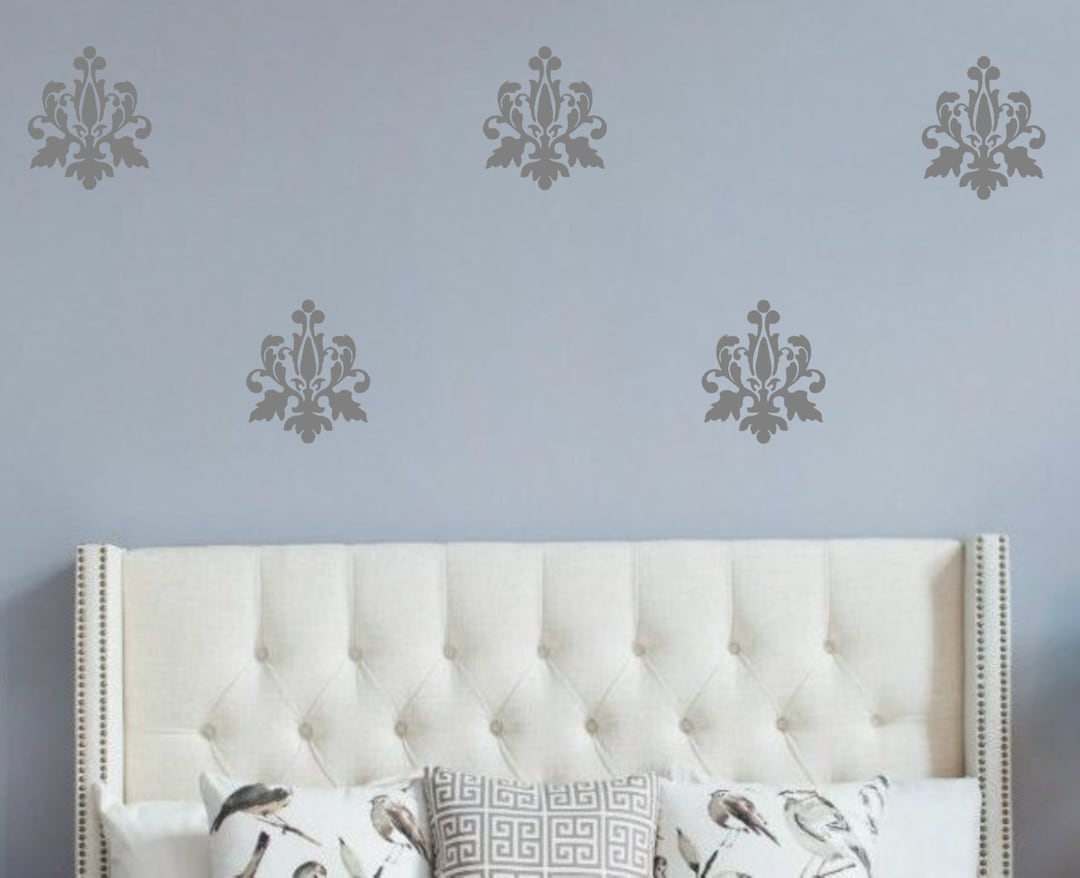 French Damask Pack Vinyl Wall Decals Decor Sticky Art Wallpaper Design ...