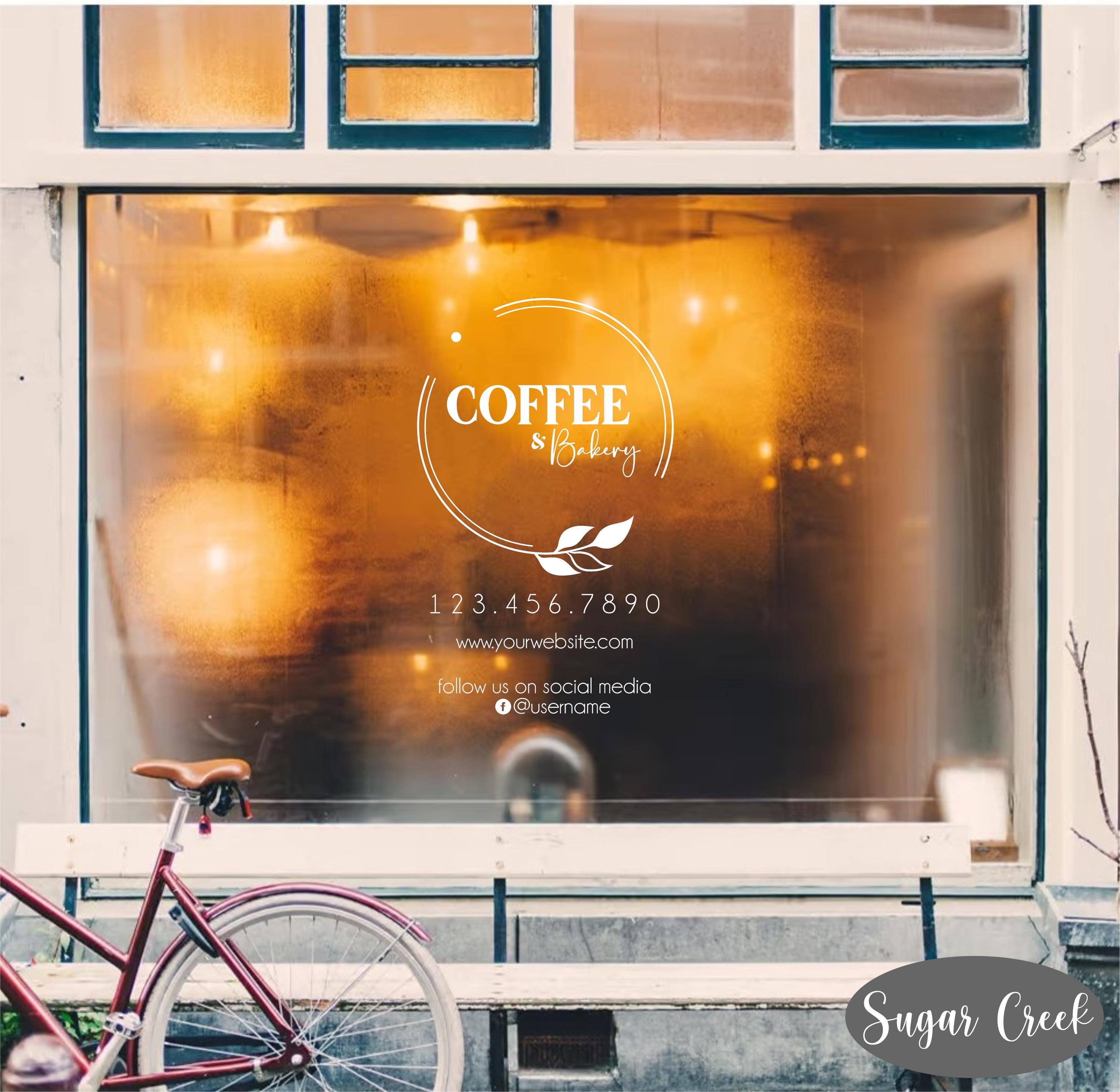 Business Window Decal Customizable #4 -your Company Name- Business ...
