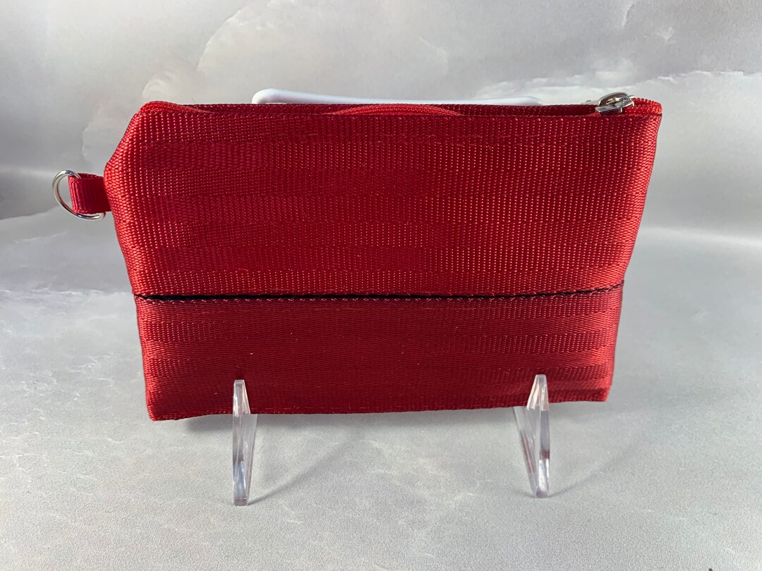 The Brand New “cheri” Seat Belt Coin Purse in Deep Red - Etsy