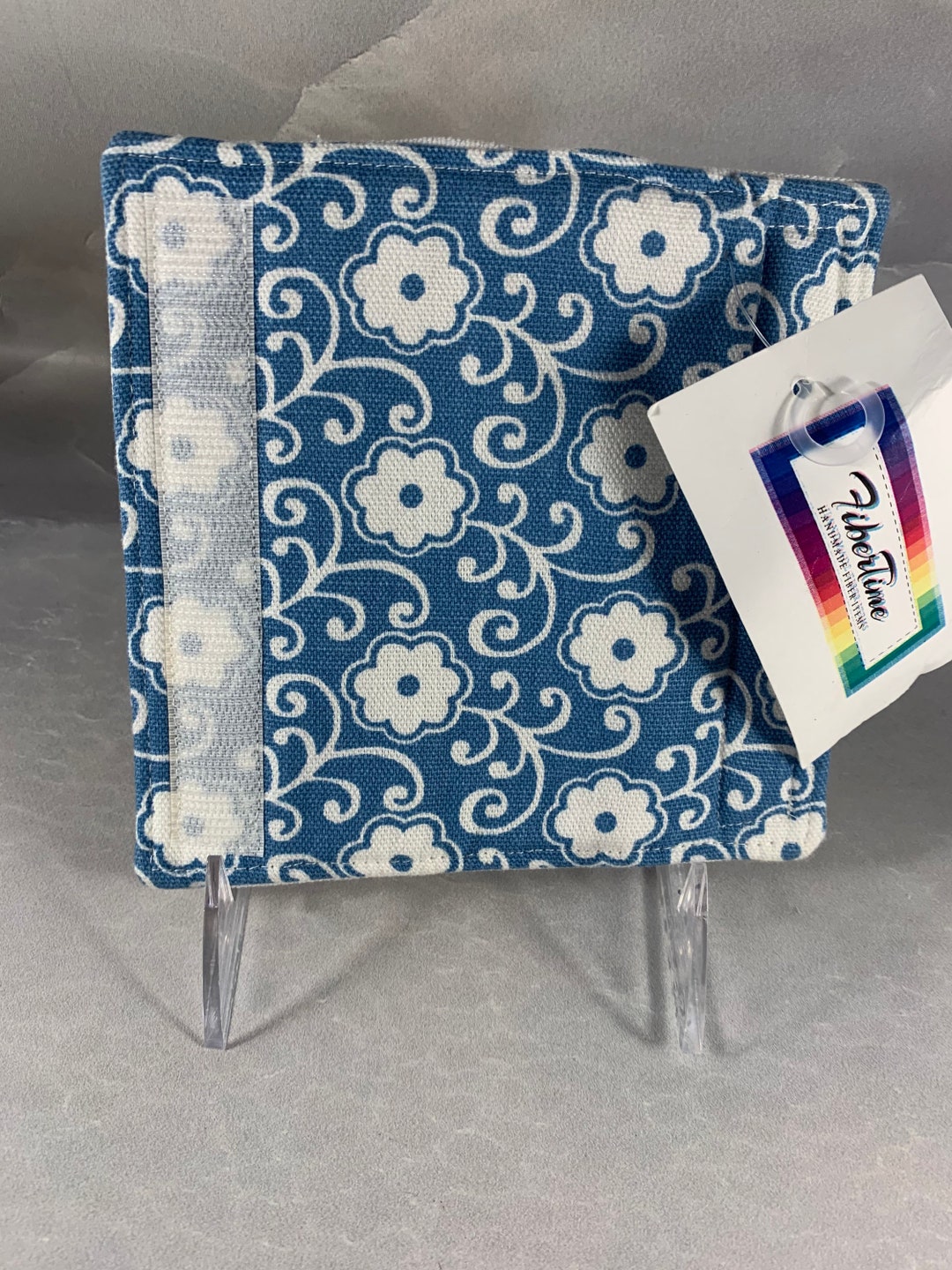 Blue and White Floral Print Luggage Handle Wrap - Etsy
