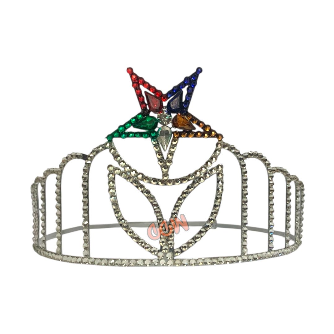 OES Matron Crown - Silver Rhinestone Order of Eastern Star Masonic ...