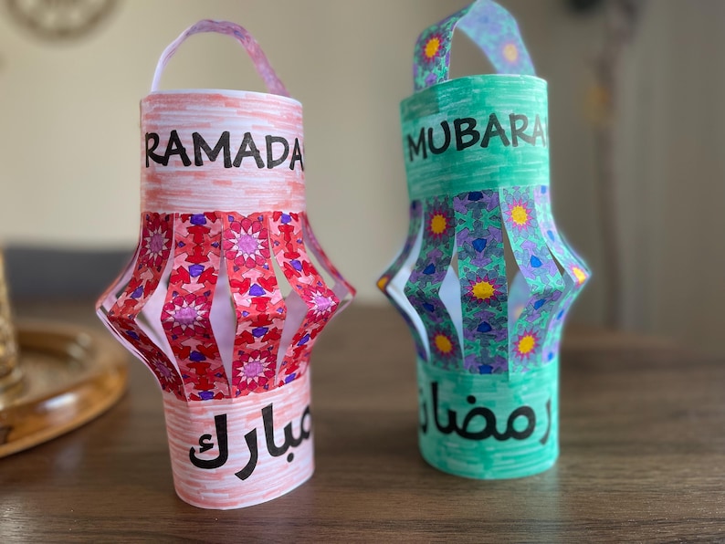 Ramadan Paper Lantern Craft Activity - Etsy
