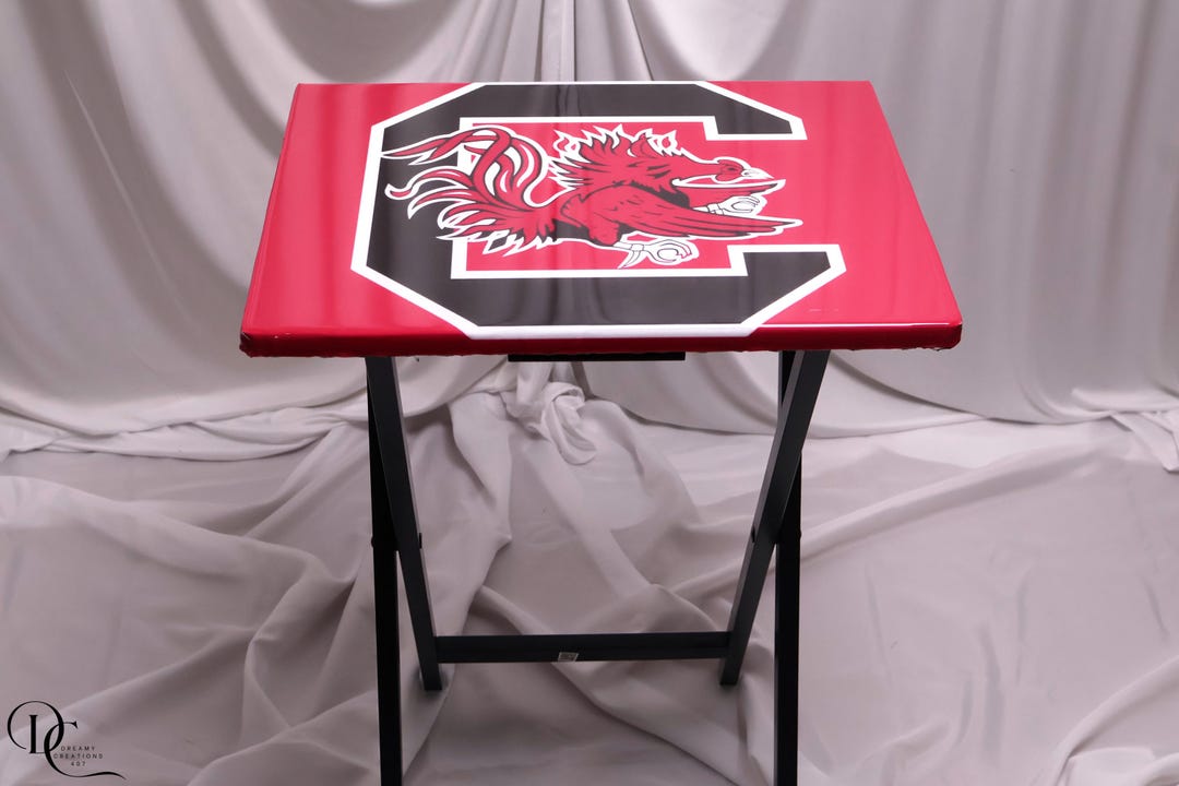 Custom Carolina Gamecocks TV Tray Table: Personalized Gaming Decor - Etsy