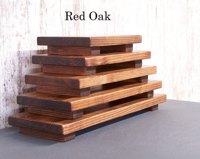 Long Rectangular Riser, Table Display Wood Riser, Kitchen Counter ...