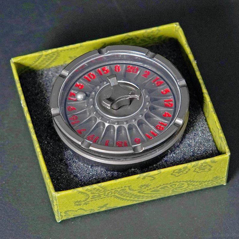 Metal Rotating Compass D20 Dice: Zinc Alloy RPG Dice - Etsy