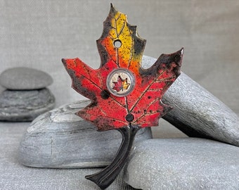 Doorbell Norway Maple Leaf - Etsy