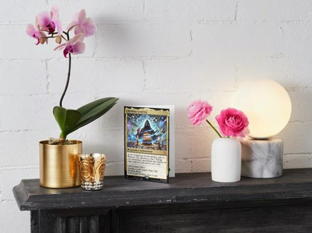 Magic the Gathering Birthday Card: Gamer Fantasy Gift (digital Print ...