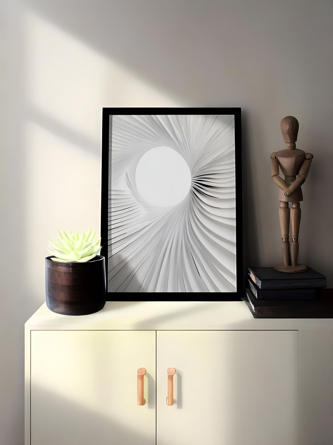 Modern Minimalistic Circle Wall Print , Digital Download for Home/cafe ...