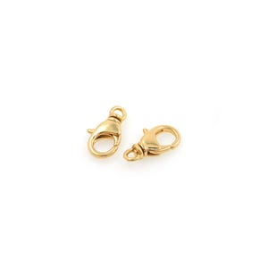 Gold Rotating Lobster Clasp 18K Gold Filled Dainty Spring Clasp ...