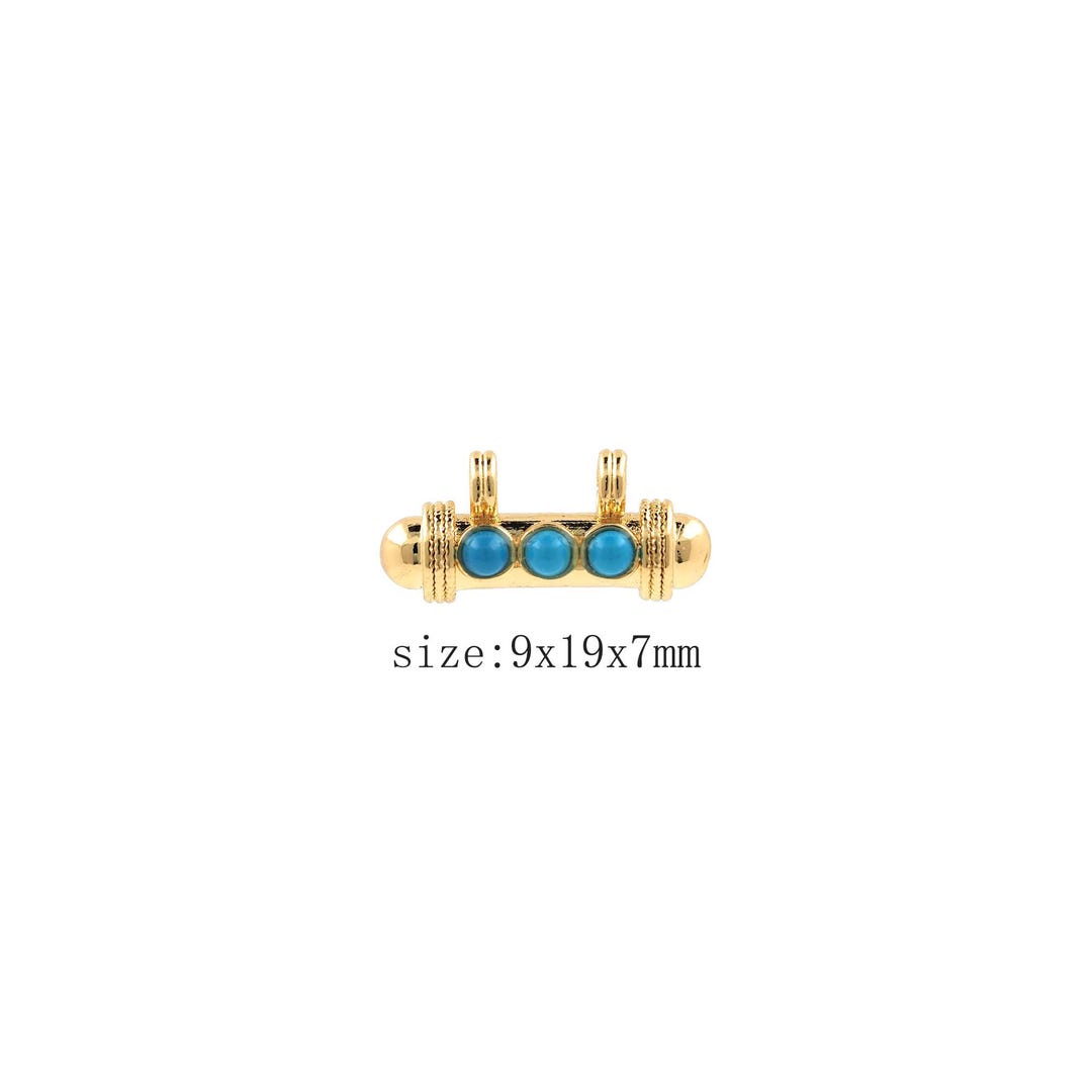Gold Capsule Charms 18K Gold Filled Capsule Pendant Charm Bracelet ...