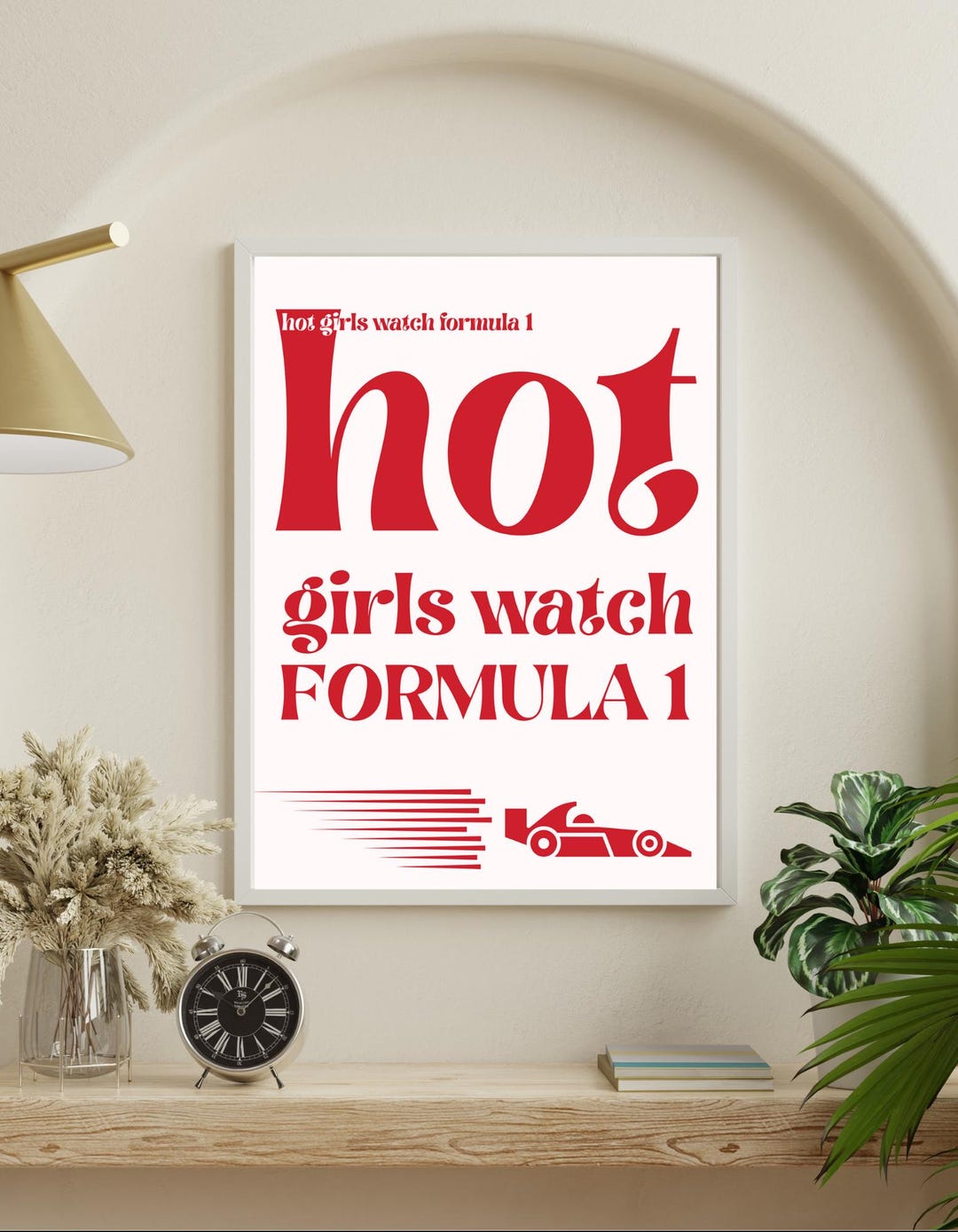 Hot Girls Watch F1 | Formula 1 Wall Art | Formula 1 Gifts | Formula 1 ...