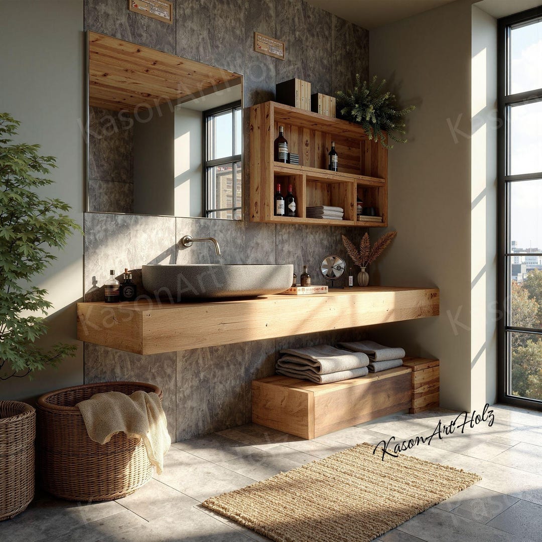 Handmade Wood Vanity – Reclaimed Midcentury Design With Wabi-sabi ...