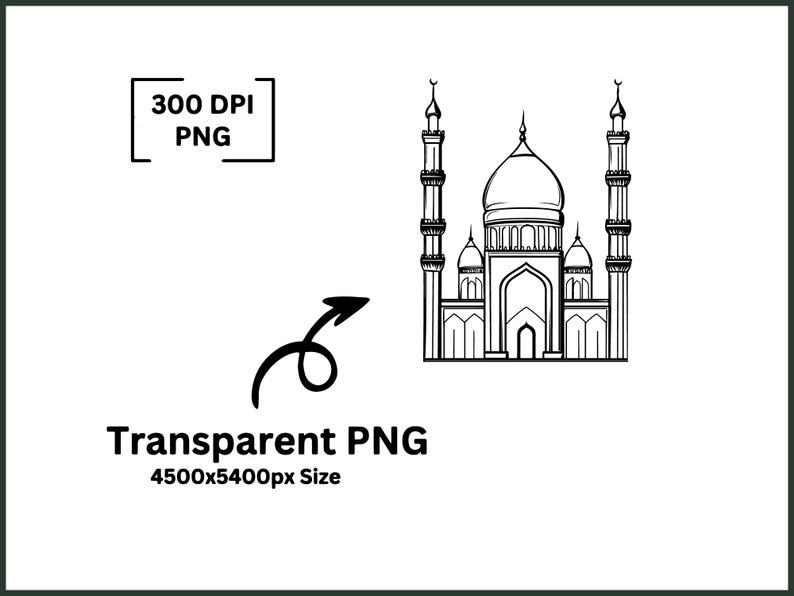 Mosque SVG Bundle: Islamic Silhouette, Clipart, and Cut Files - Etsy